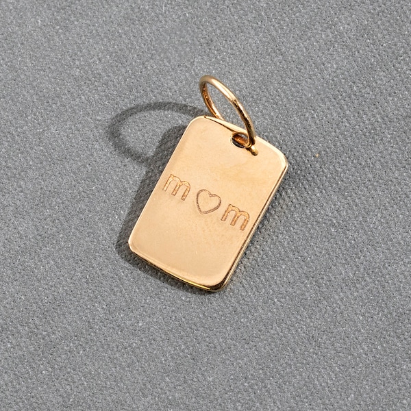 Gold Dog Tag - Etsy