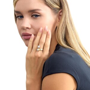 Diamond Wrap-around Ring, 14k 18k Solid Gold, Art Deco Design, Unique ...