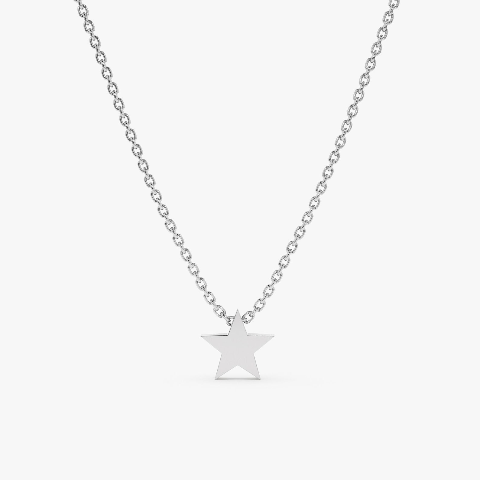 14k Gold Star Necklace, Small Star Necklace in Gold, Layering Gold ...