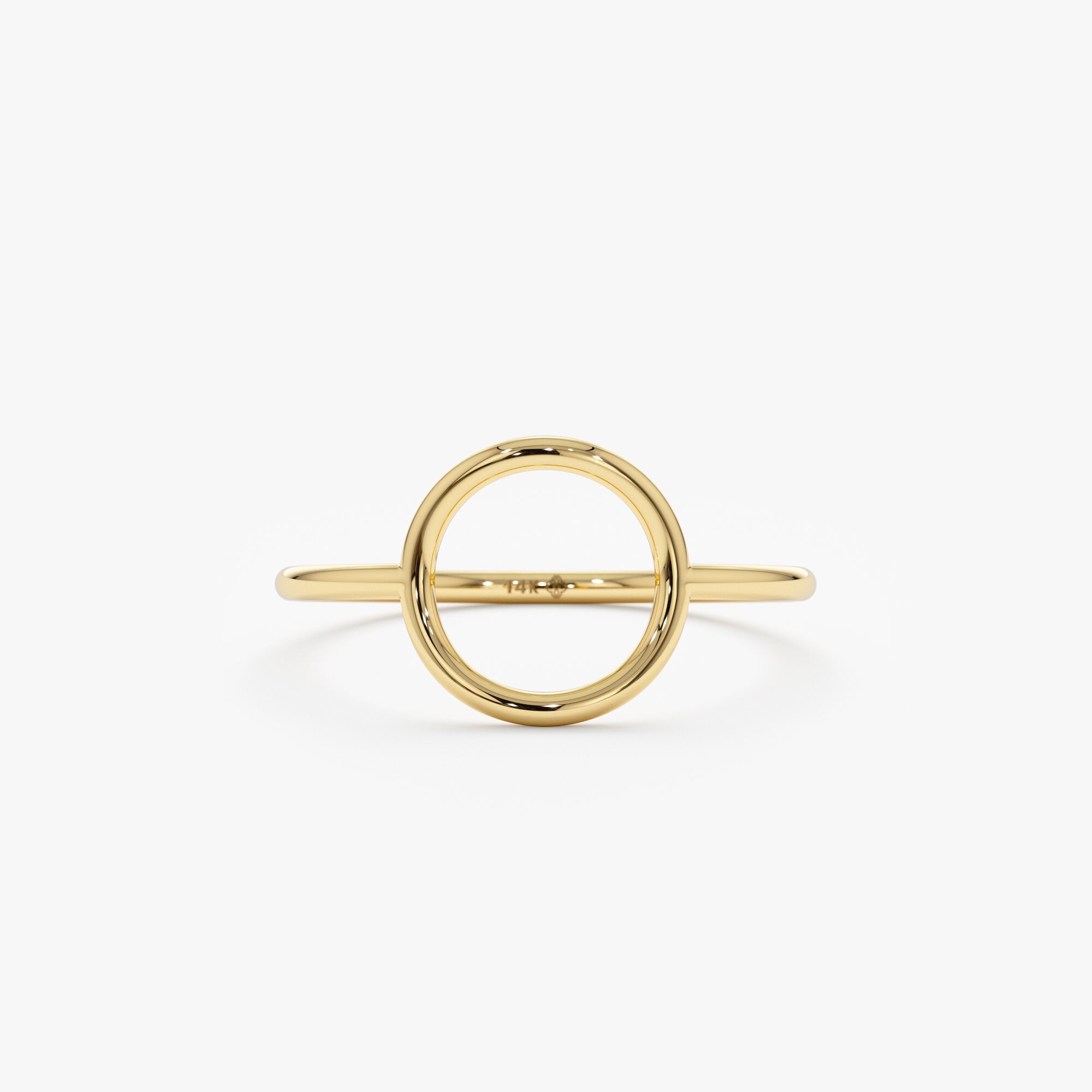 14k gold circle ring store