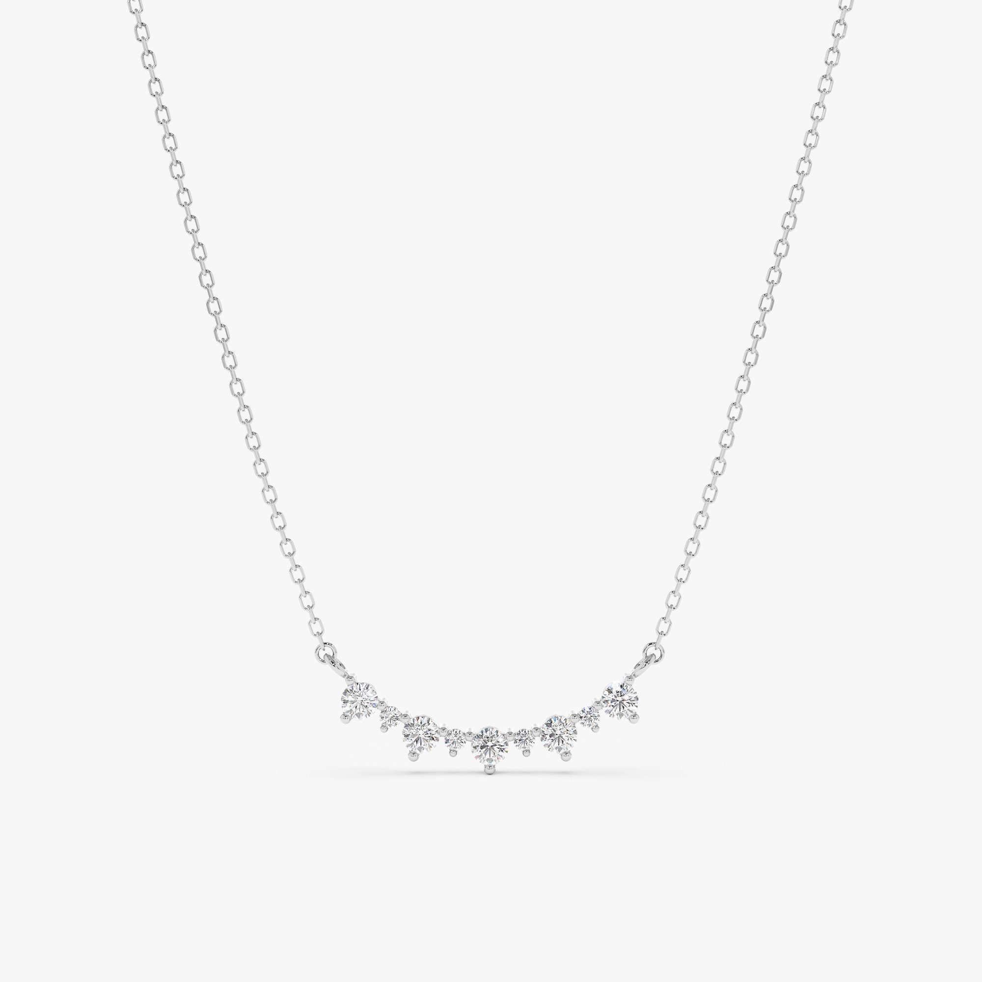 Diamond cluster necklace store