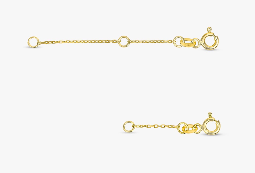14k Gold Extension Link - Etsy