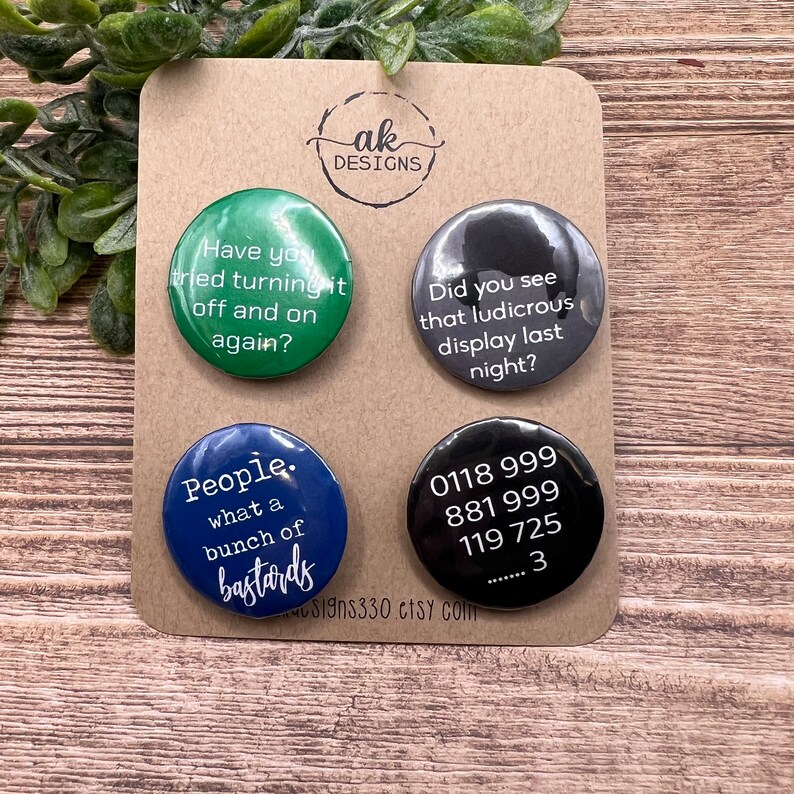 Set of 4 Have You Tried Turning It off and on Again, Ludicrous Display ...