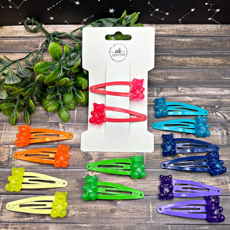 Candy Color Hair Clips - Etsy