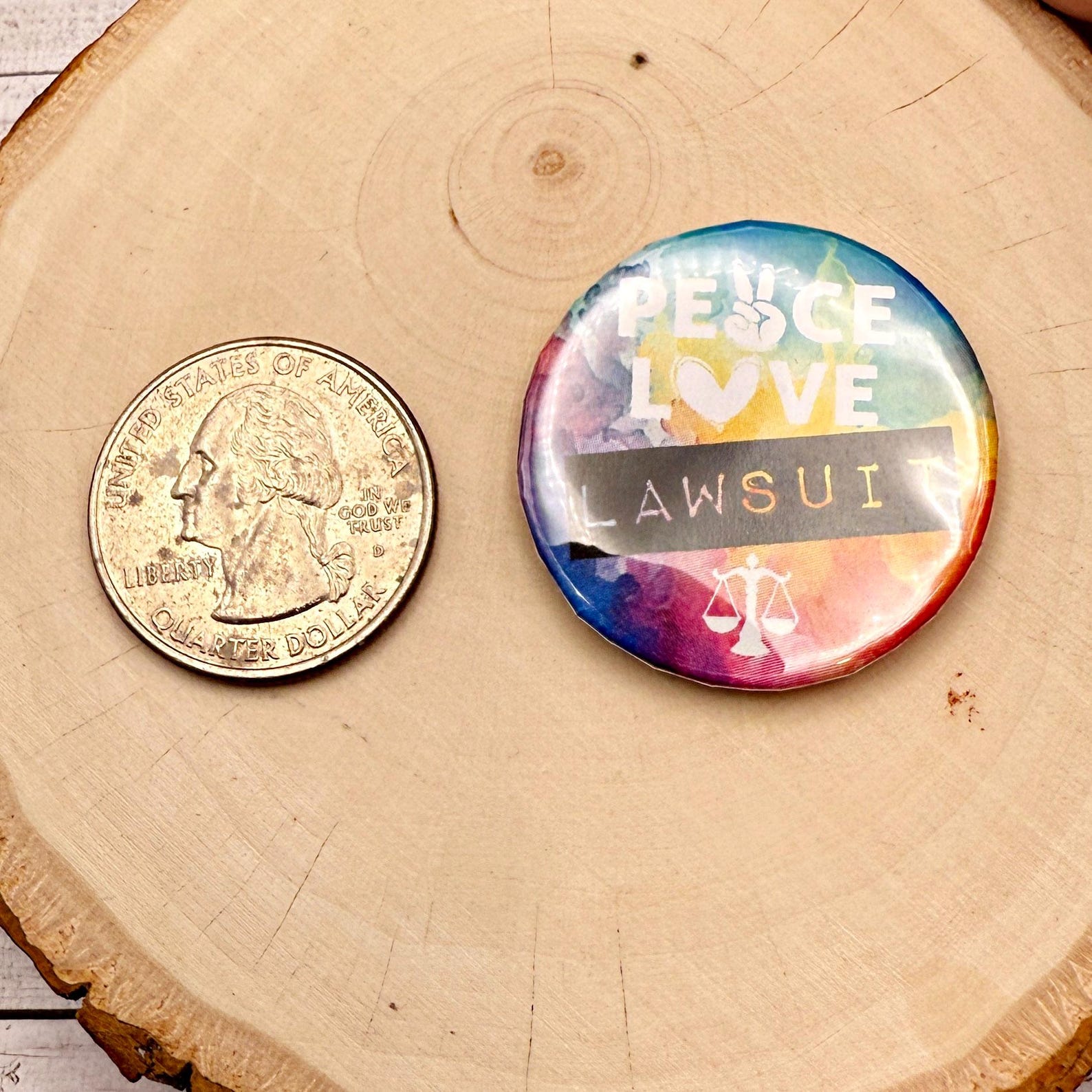 1.25 Inch Lawyer Themed Button Pins or Magnets - Gift for Attorneys or ...