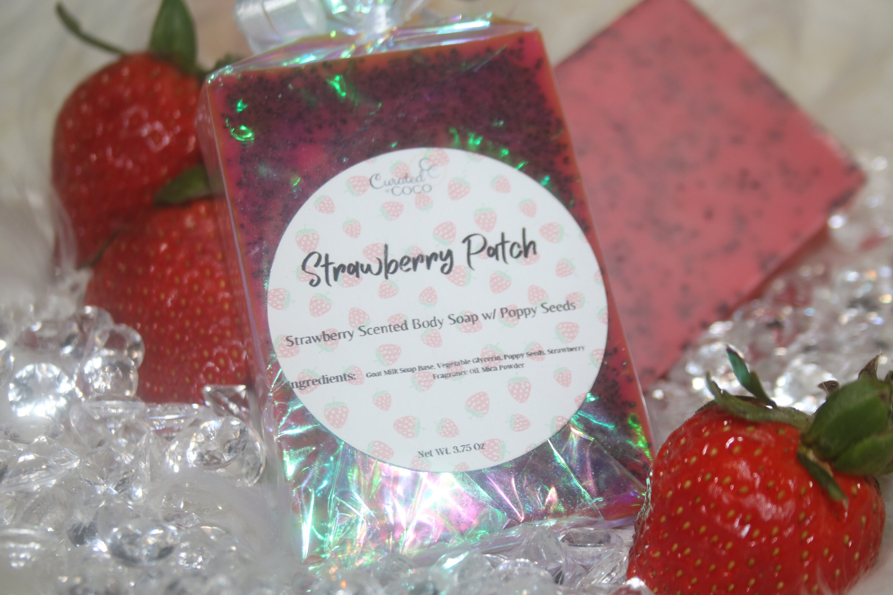 Strawberry Scented Bar Soap Etsy