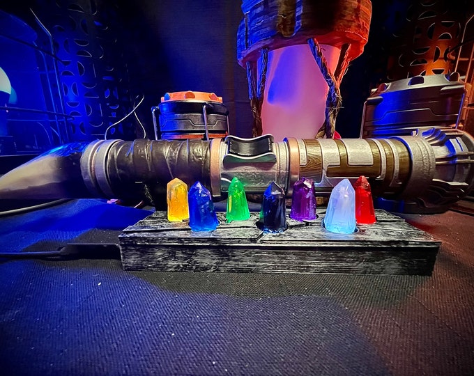 Lightsaber Kyber Crystal Stand With LED Strip - Etsy