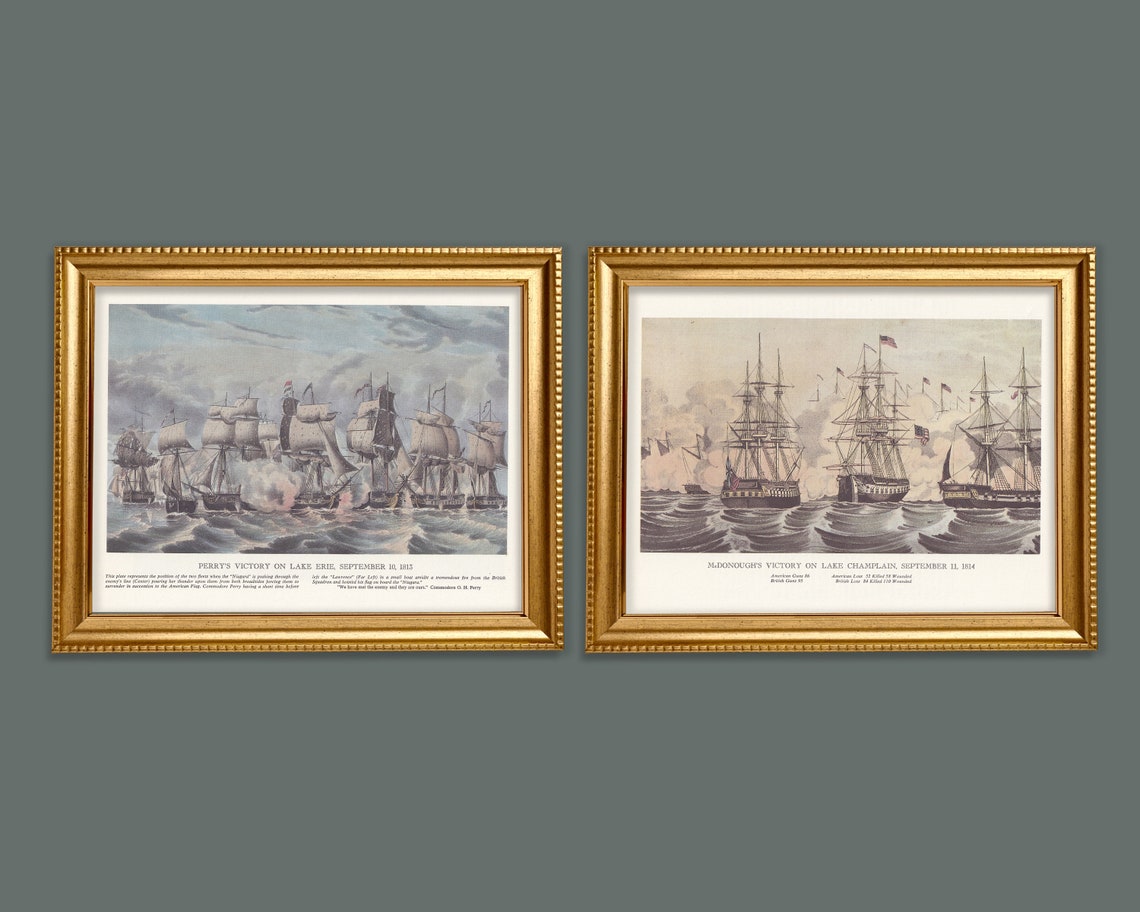 Vintage REPRODUCTION Art Prints in 1960s Set of 2 American - Etsy