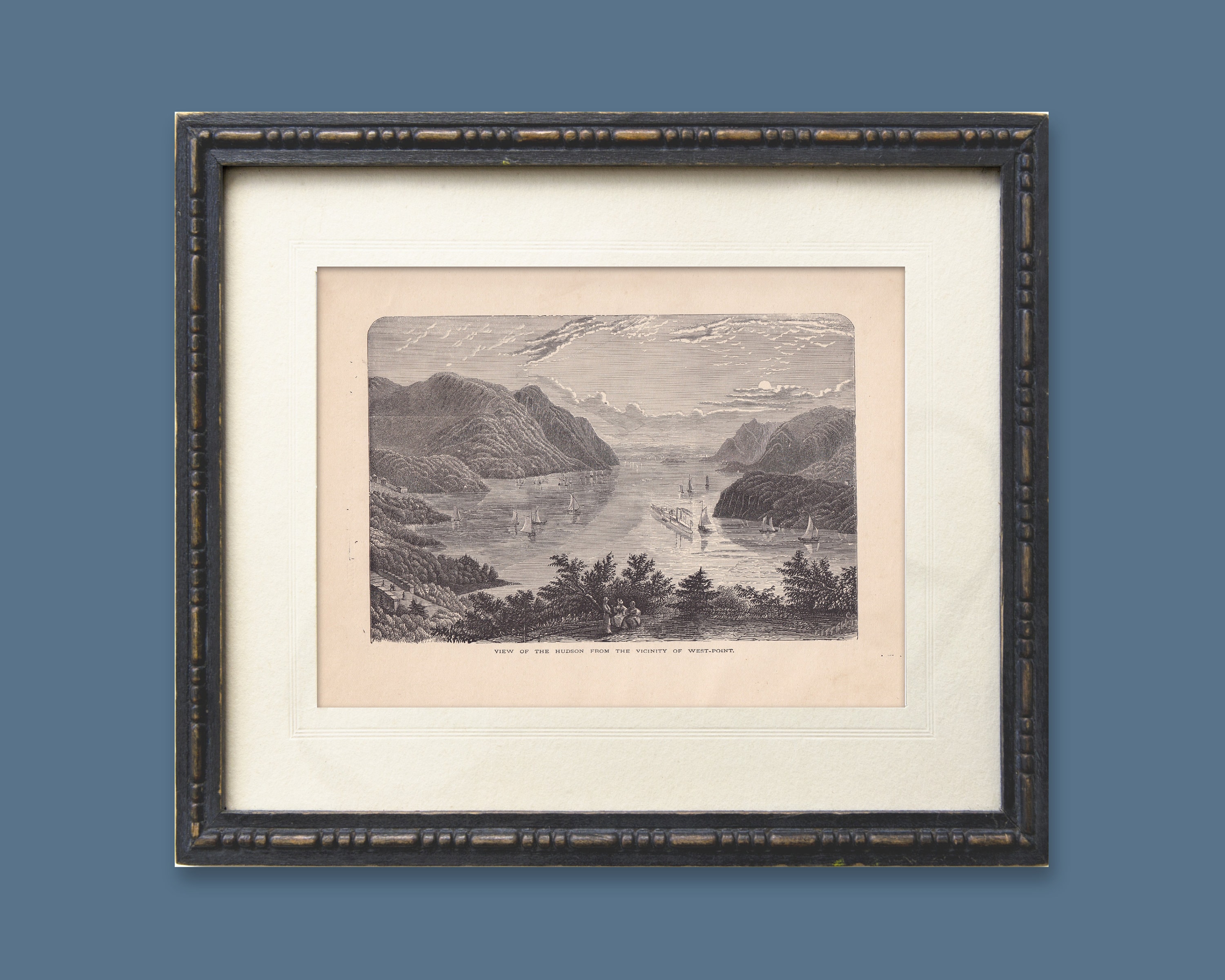 REPRODUCTION 1883 Hudson River West Point Vintage Art Prints Vintage ...