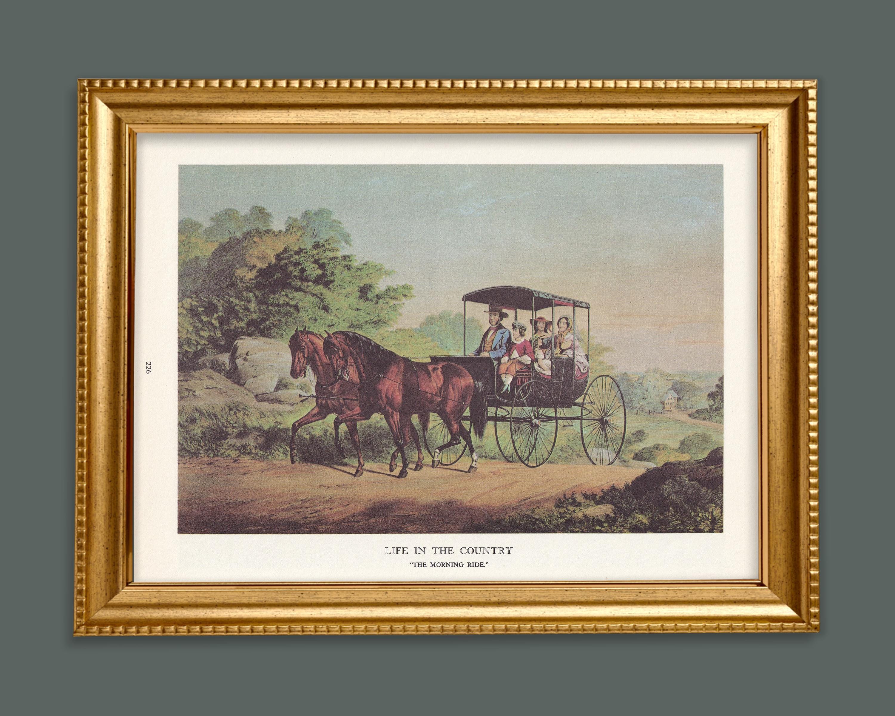 Country Living Vintage Prints Set of 4 REPRODUCTION 15x12 14x11 Farmer ...