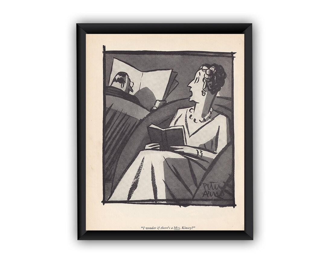 1949 Original Vintage Cartoon Art Print Wall Decor Painting - Etsy