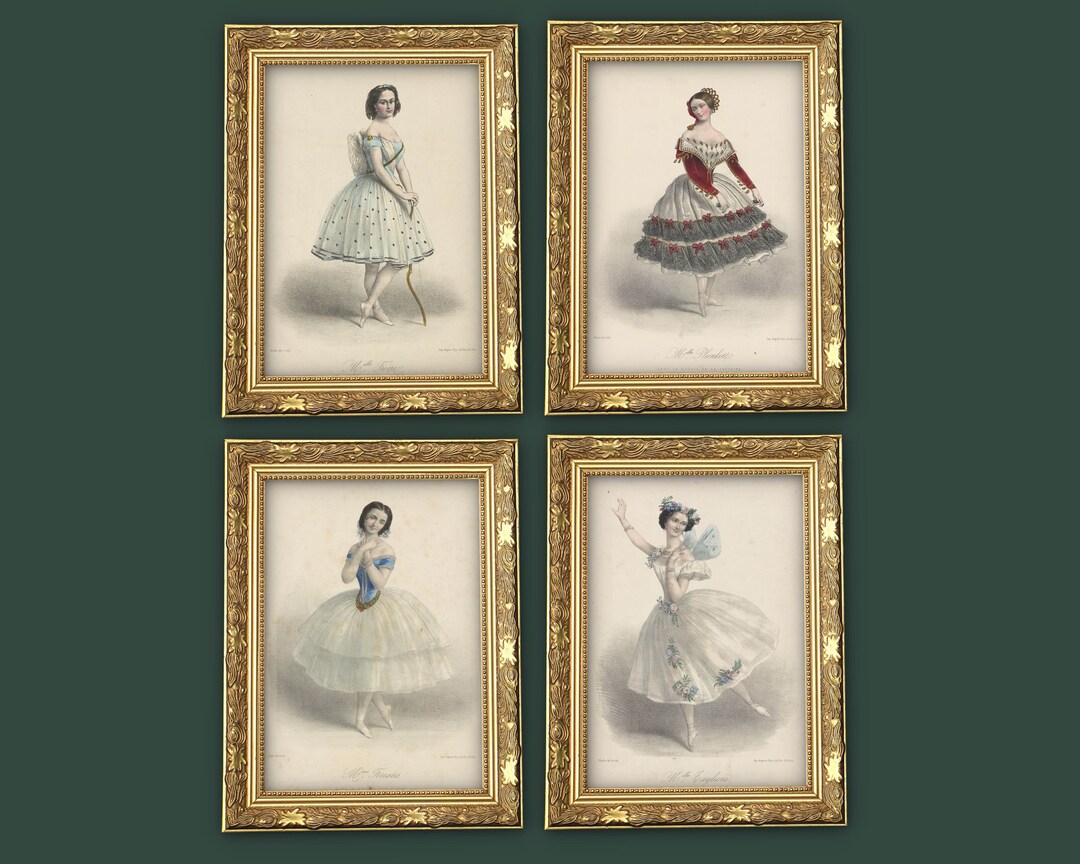 Vintage Ballet Art Prints, French Dance, 1860 (digital Prints) - Etsy