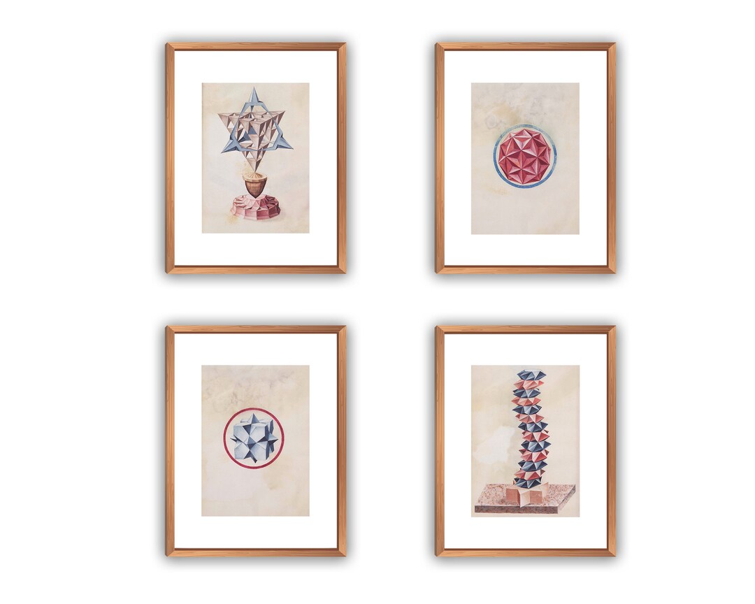 16th Century Geometry Prints REPRODUCTION, Set of 4 (5x7) - Etsy