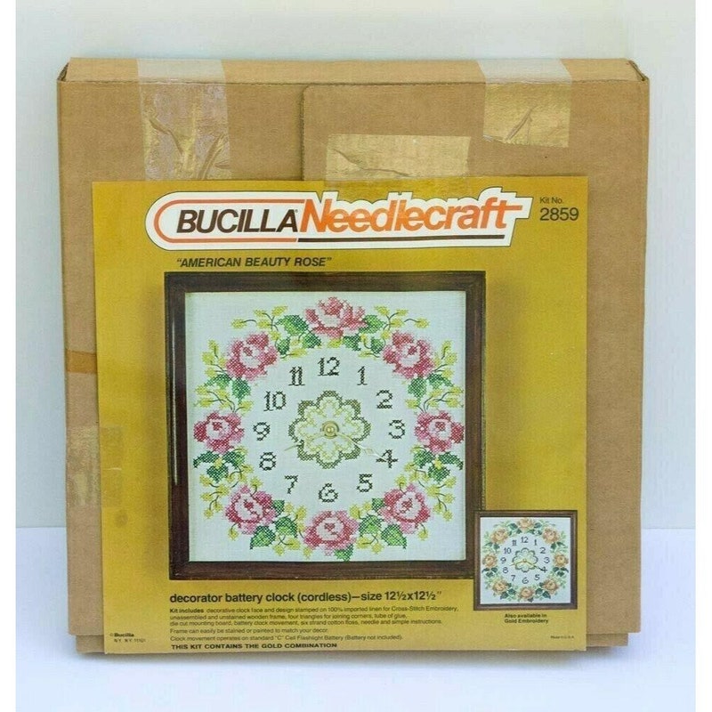 Embroidery Clock - Etsy