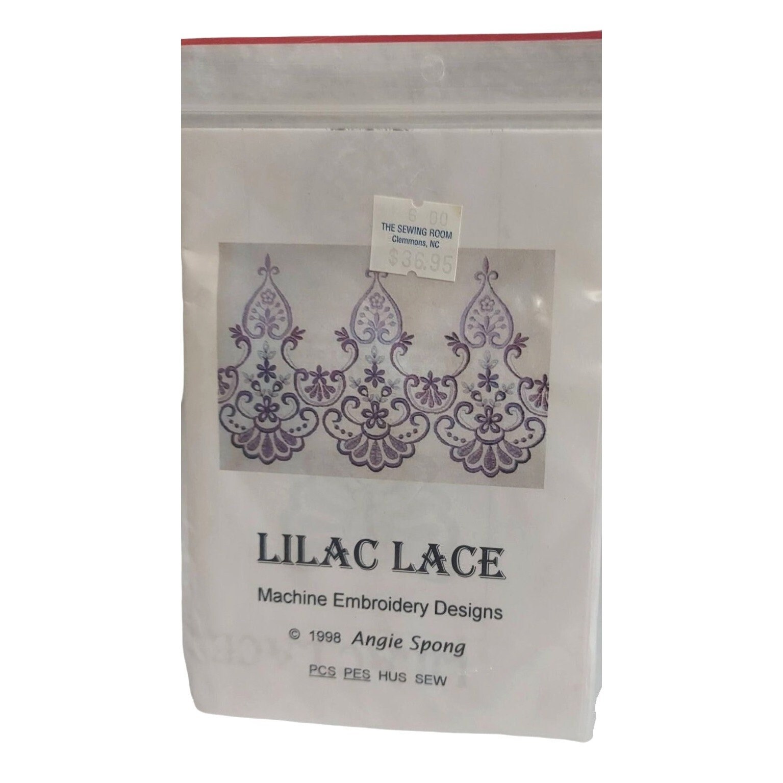 Lilac Lace Machine Embroidery Designs 1998 Angie Spong PCS PES Floppy ...