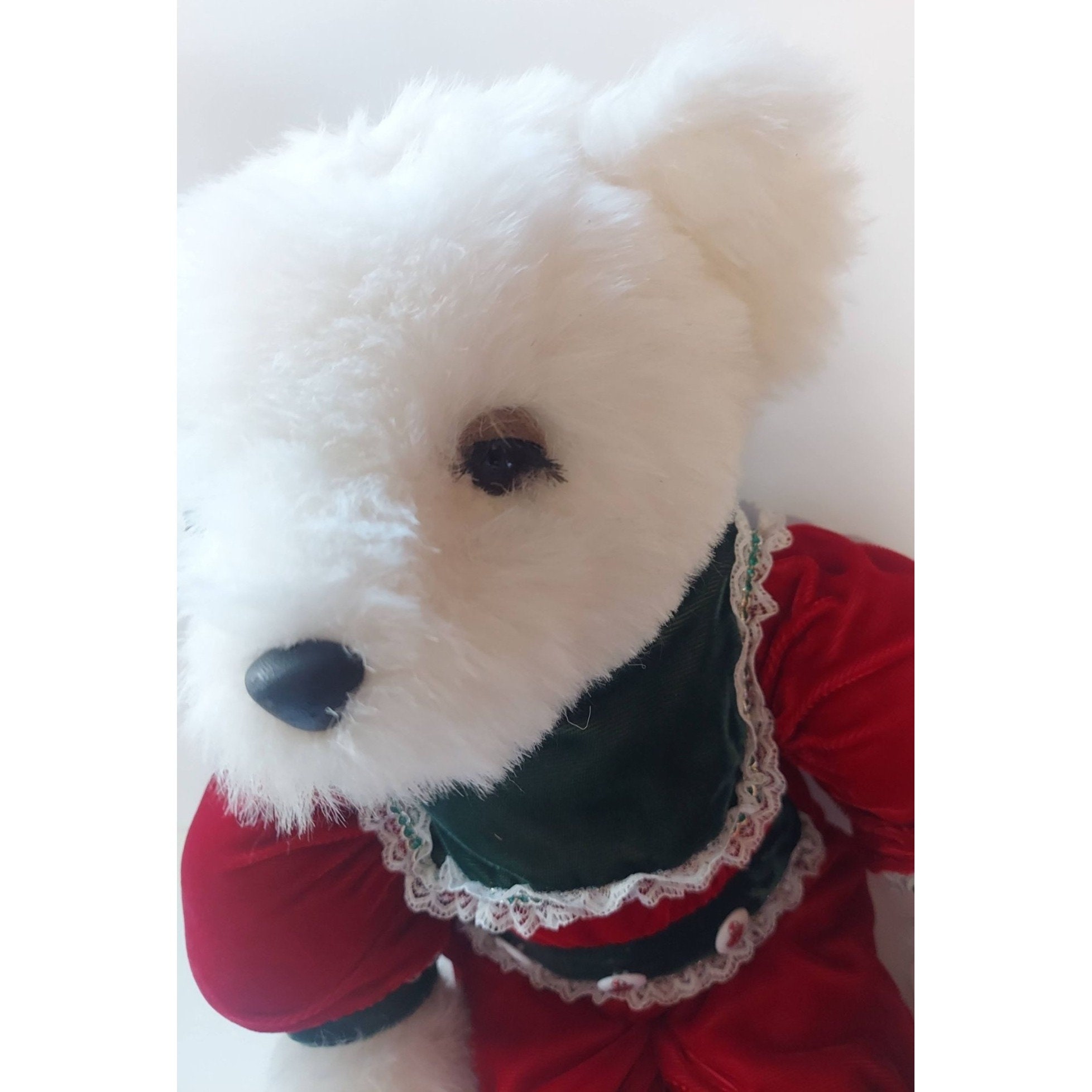 80's Tilly Collectibles Ina Baker Bear CHRISTMAS Red Green Boy 18 ...
