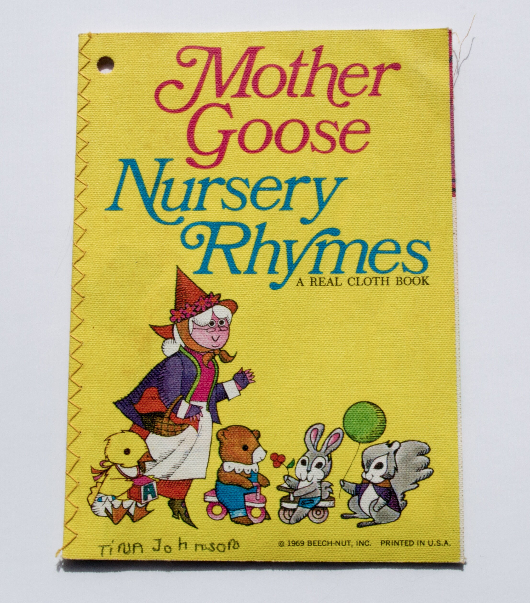 MOTHER GOOSE Nursery Rhymes A Real Cloth Book 1969 USA | Etsy