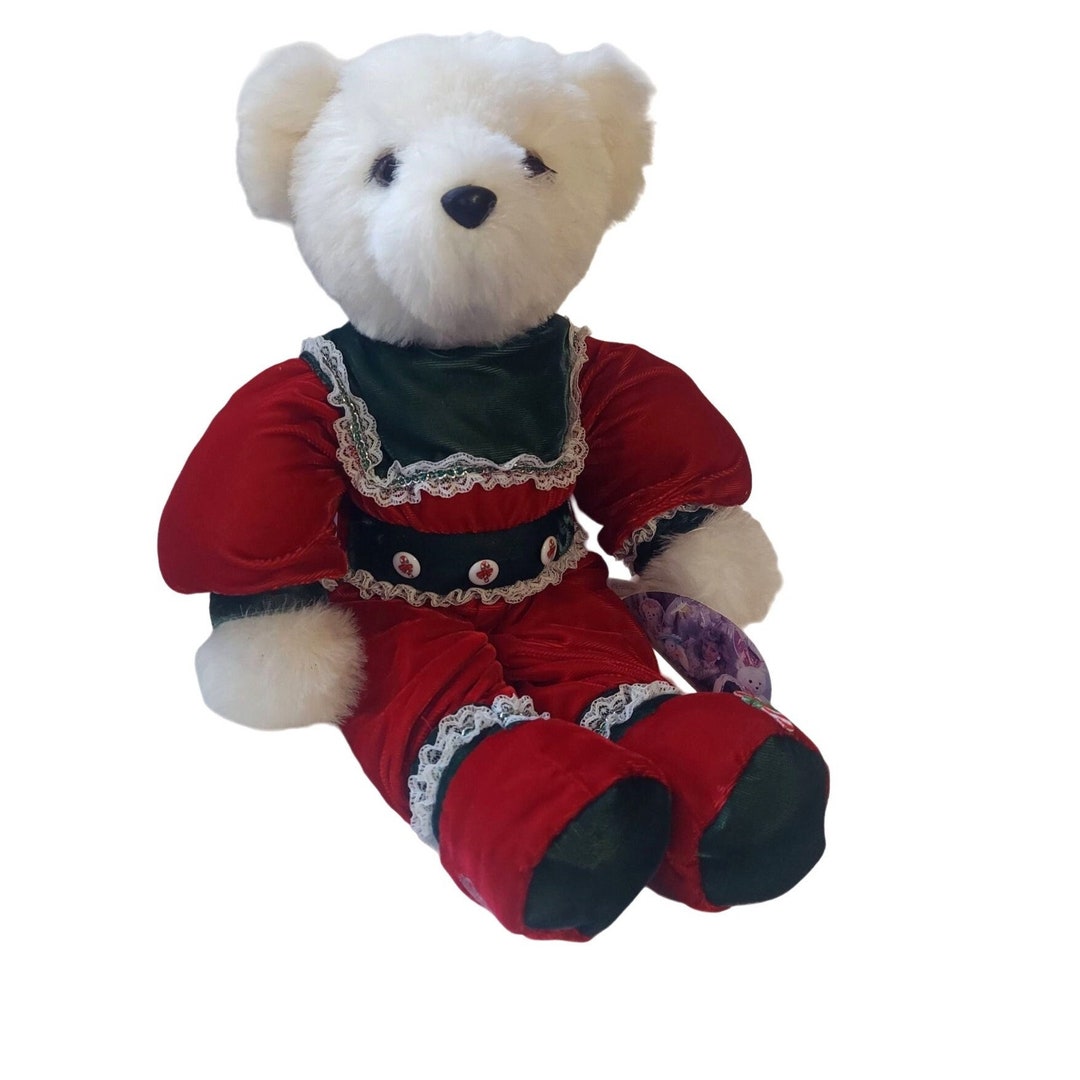 80's Tilly Collectibles Ina Baker Bear CHRISTMAS Red Green Boy 18 ...