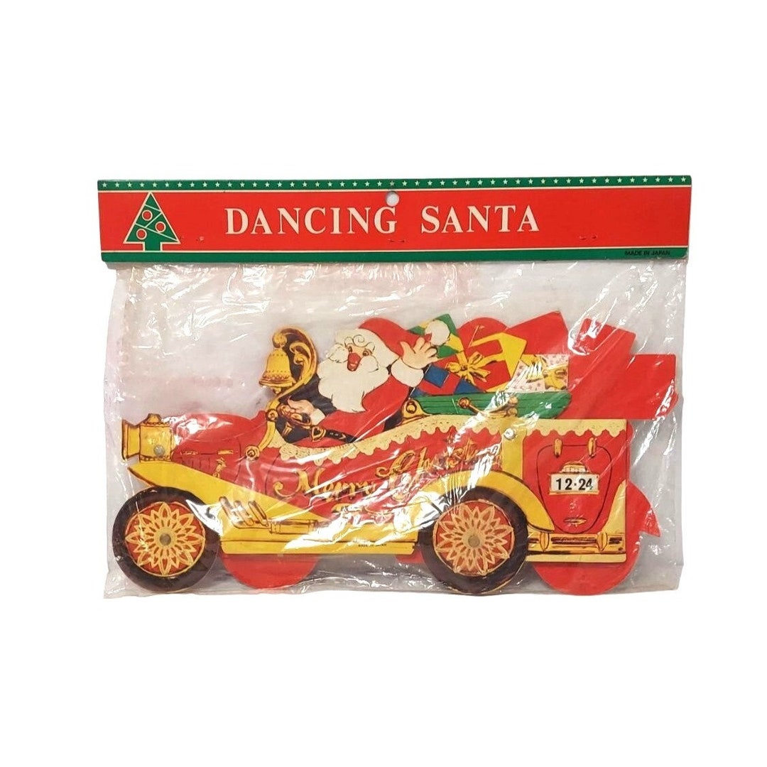 MCM Santa Claus in Roadster Auto Card Holder IOP Kitschy Japan Merry ...