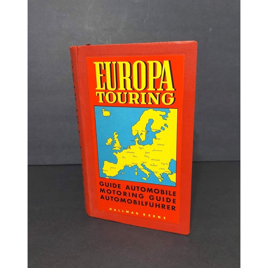 1960 Europa Touring Europe Travel Book Automobile Guide Maps Red Very ...