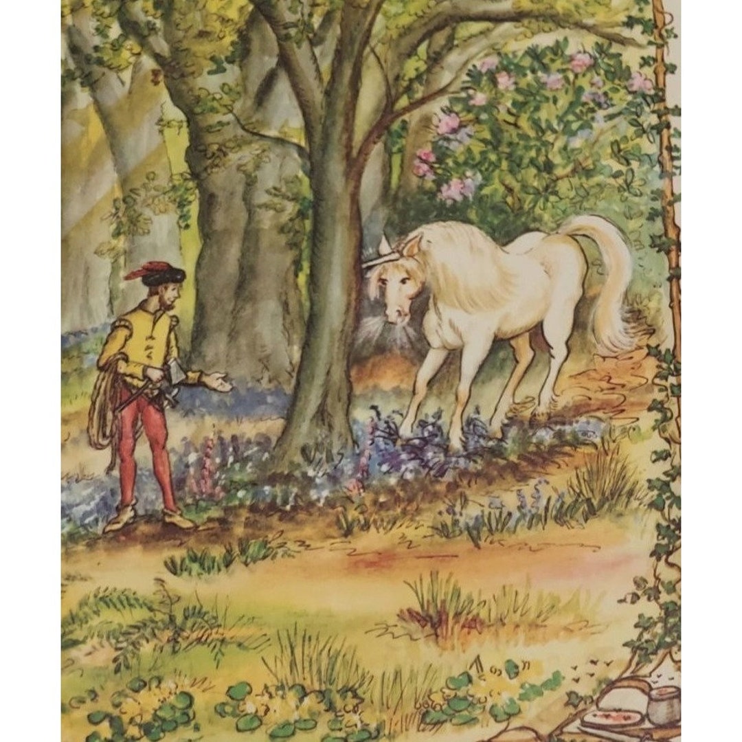 The Valiant Tailor Tasha Tudor Print 14 X 11 Fairytale Children's Art ...