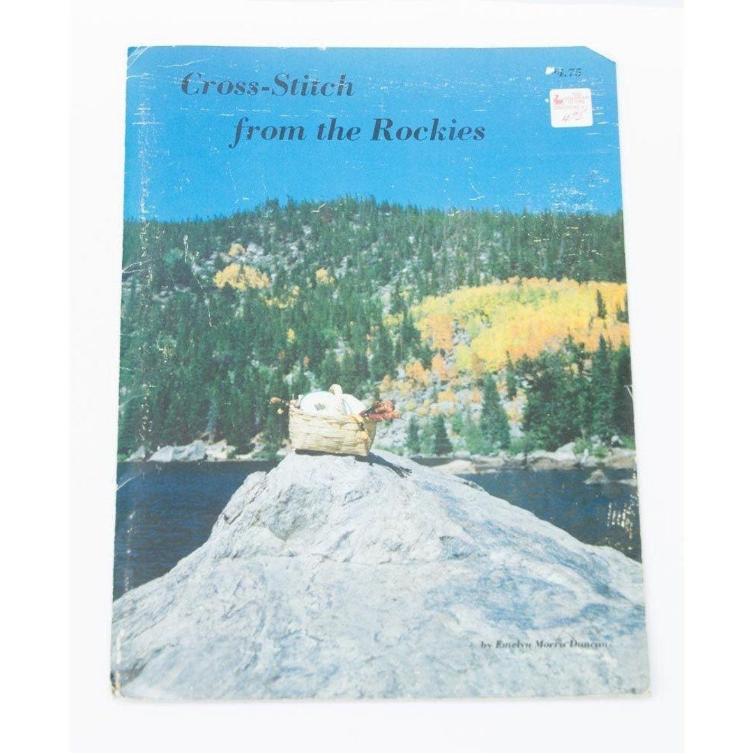Cross Stitch From the ROCKIES Patterns Booklet Brochure Folder READ ...