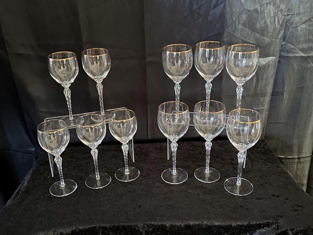 Exquisite Lenox Twisted Stem 'monroe' Set of Stemware, Water and Wine - Etsy