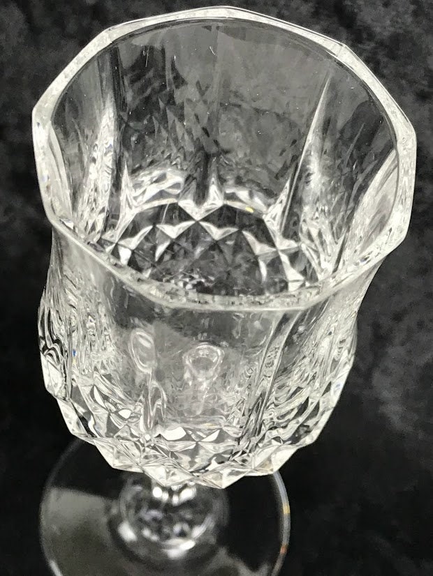 Sparkling Diamond Longchamp Crystal Stemware by Cristal D'arques, Set ...