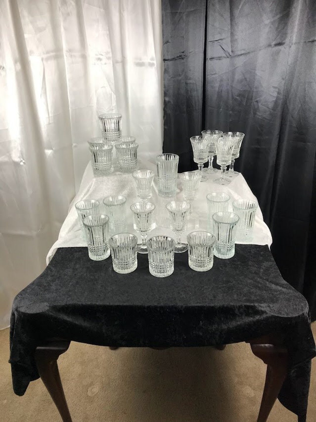 Fostoria Aspen Crystal Glassware Collection of Twenty Eight, Service ...