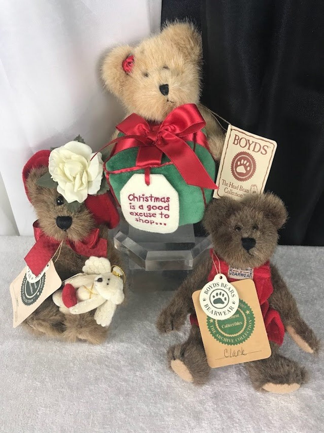 Boyds Bears Collection of Three Small Bears - Etsy