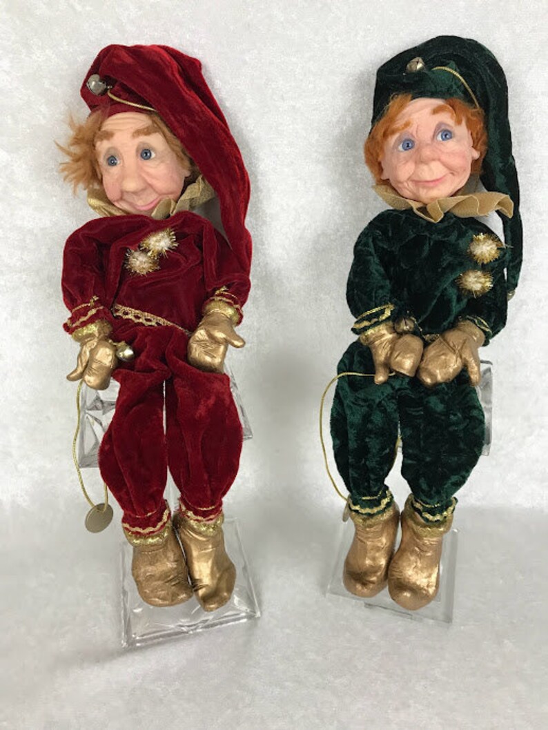 Marionette Elves / Jesters, Jacqueline Kent 2003 Marionette Puppets ...