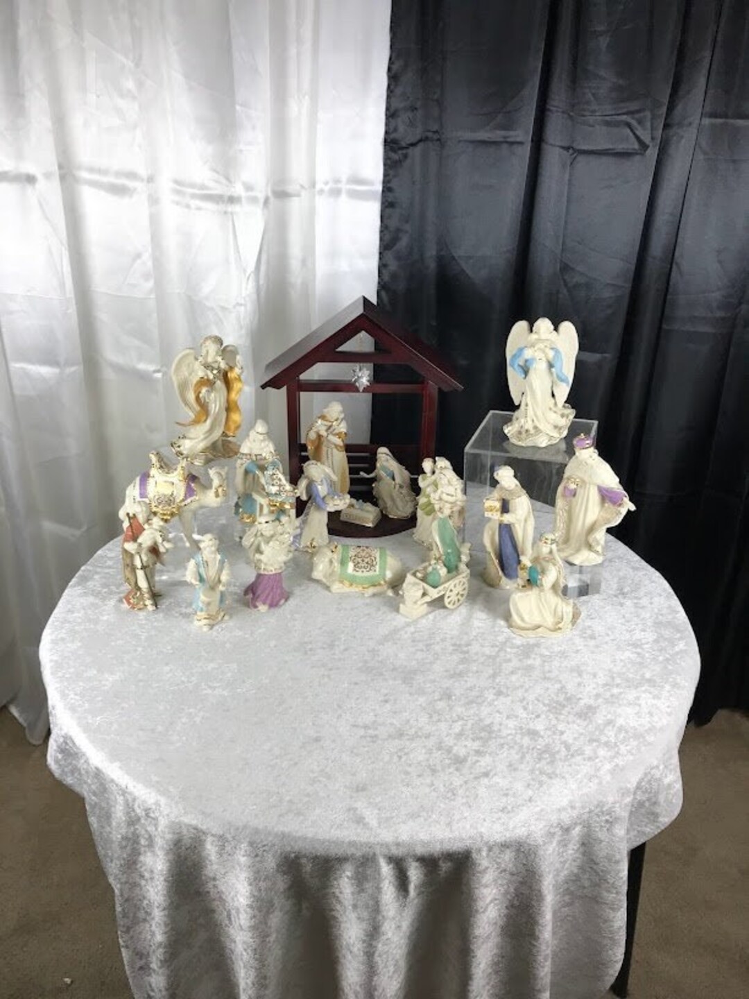 Lenox First Blessing Nativity Set With 19 Pieces, Pastels Adorned in ...