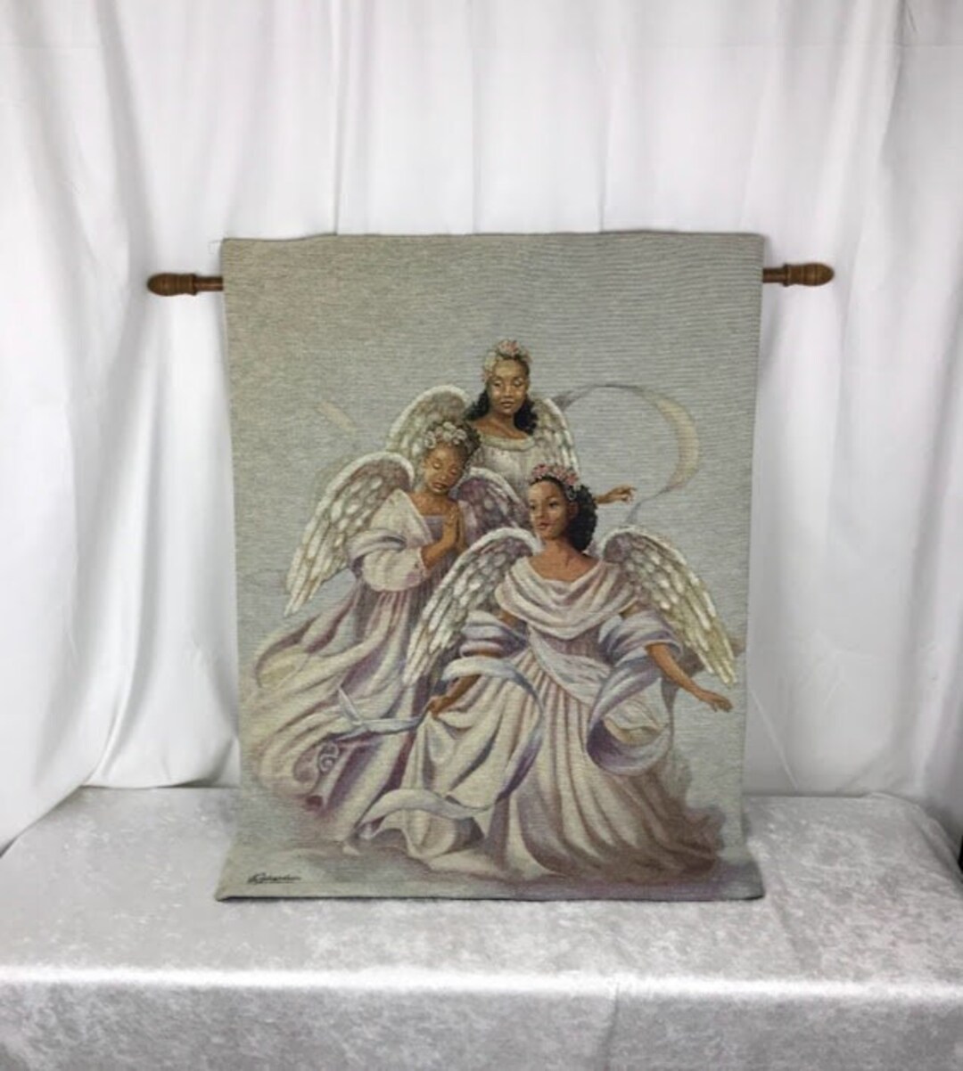 Angelic Trio Woven Wall Hanging Tapestry, 24" X 36" - Etsy
