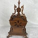 Vintage Filigree Wooden Mantle Clock - Etsy