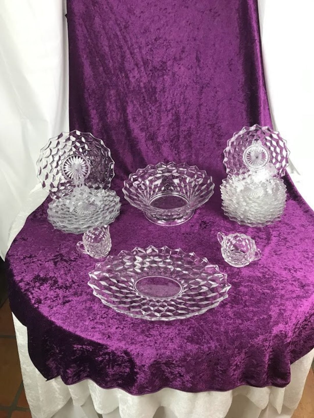 Fostoria 'american Clear' Crystal Glass Collection, Set of 17 - Etsy