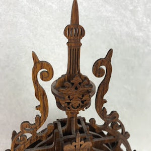 Vintage Filigree Wooden Mantle Clock - Etsy