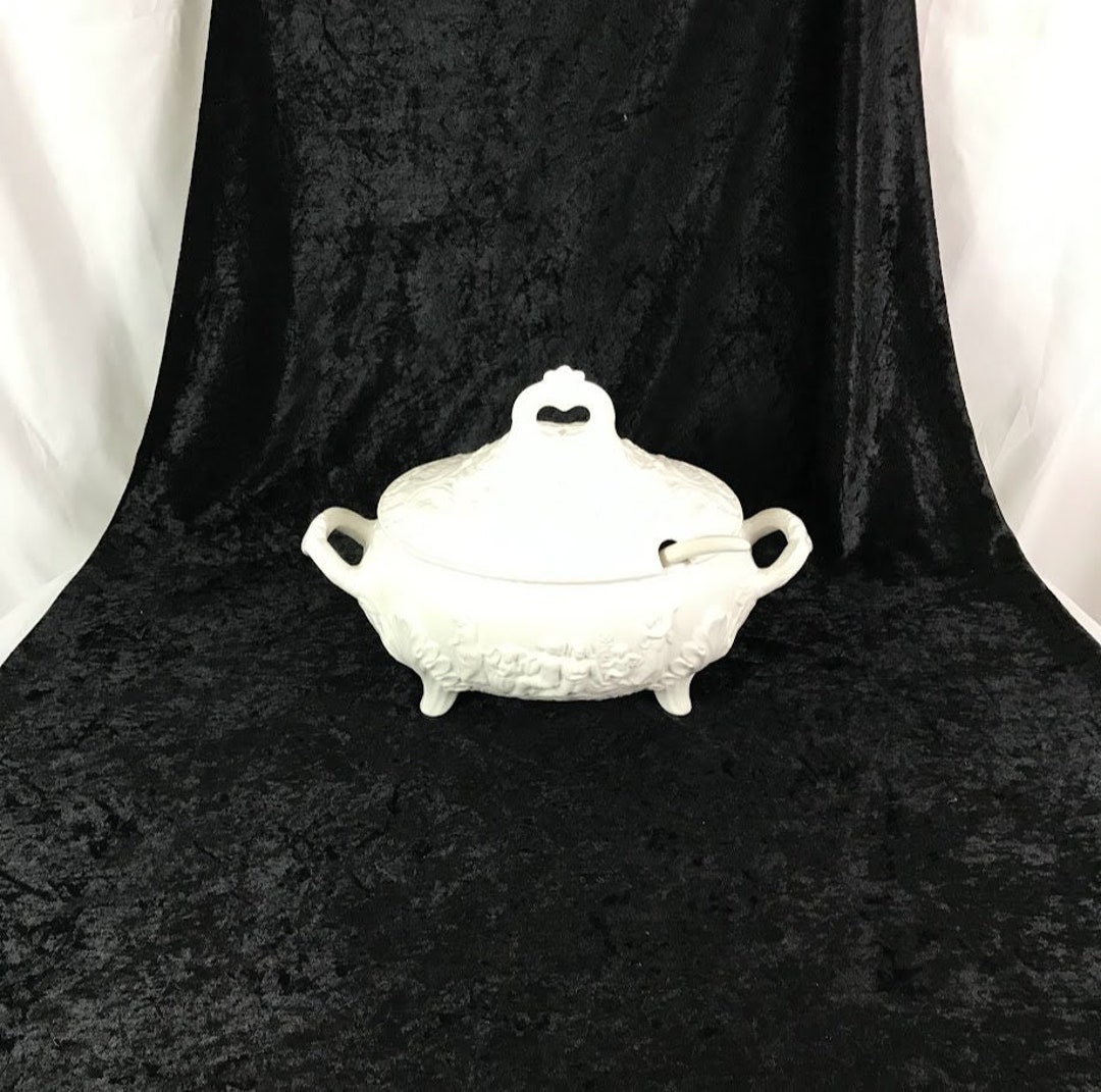 Ornate Angel / Cherub Embossed Footed Soup Tureen With Ladle - Etsy