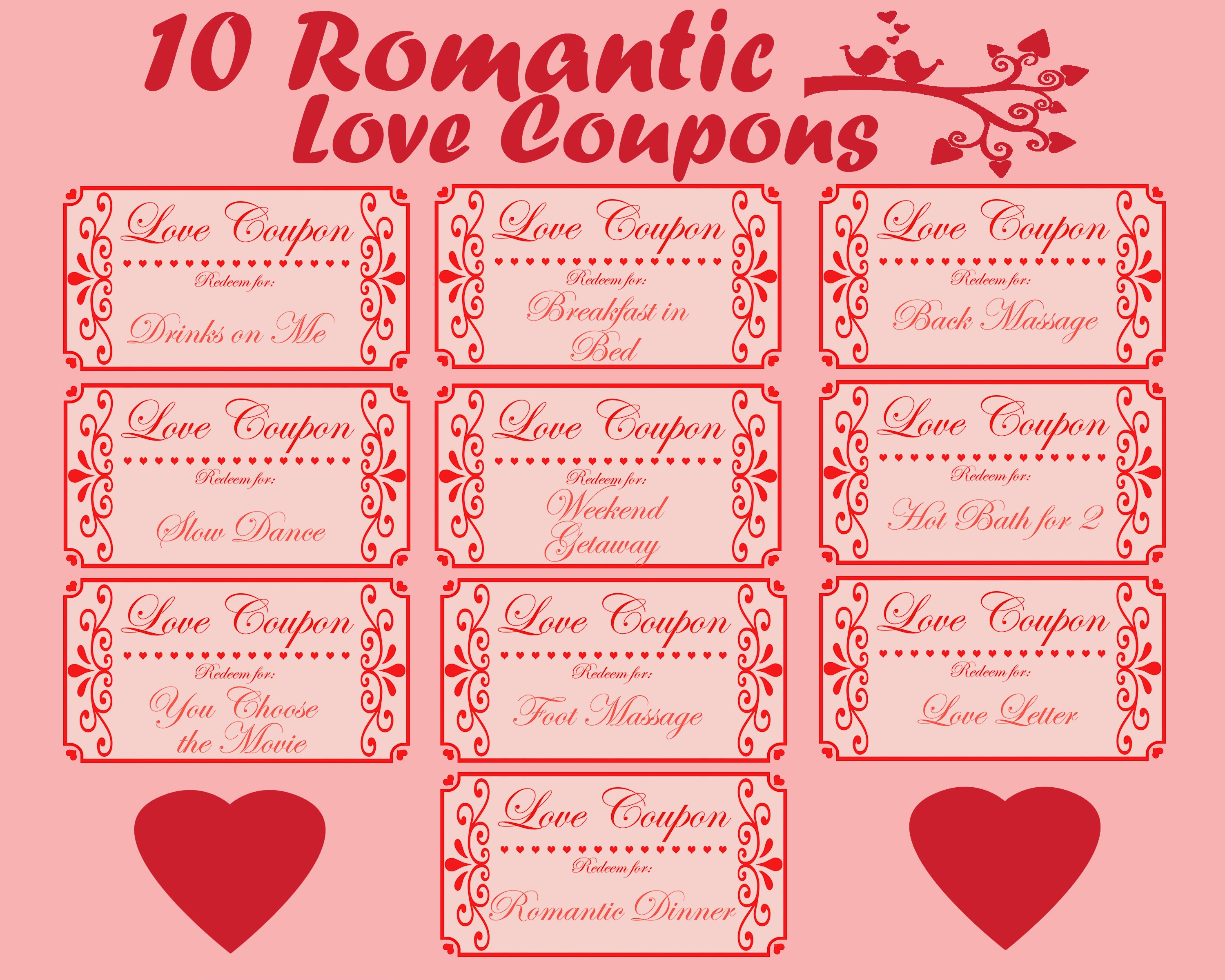 Love Coupon Book, Printable Love Coupons, Romantic Coupon Book, Naughty ...