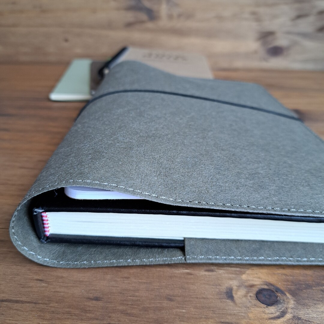 Minimalist and Ecological Notebook Cover, Handmade With Washable Paper ...