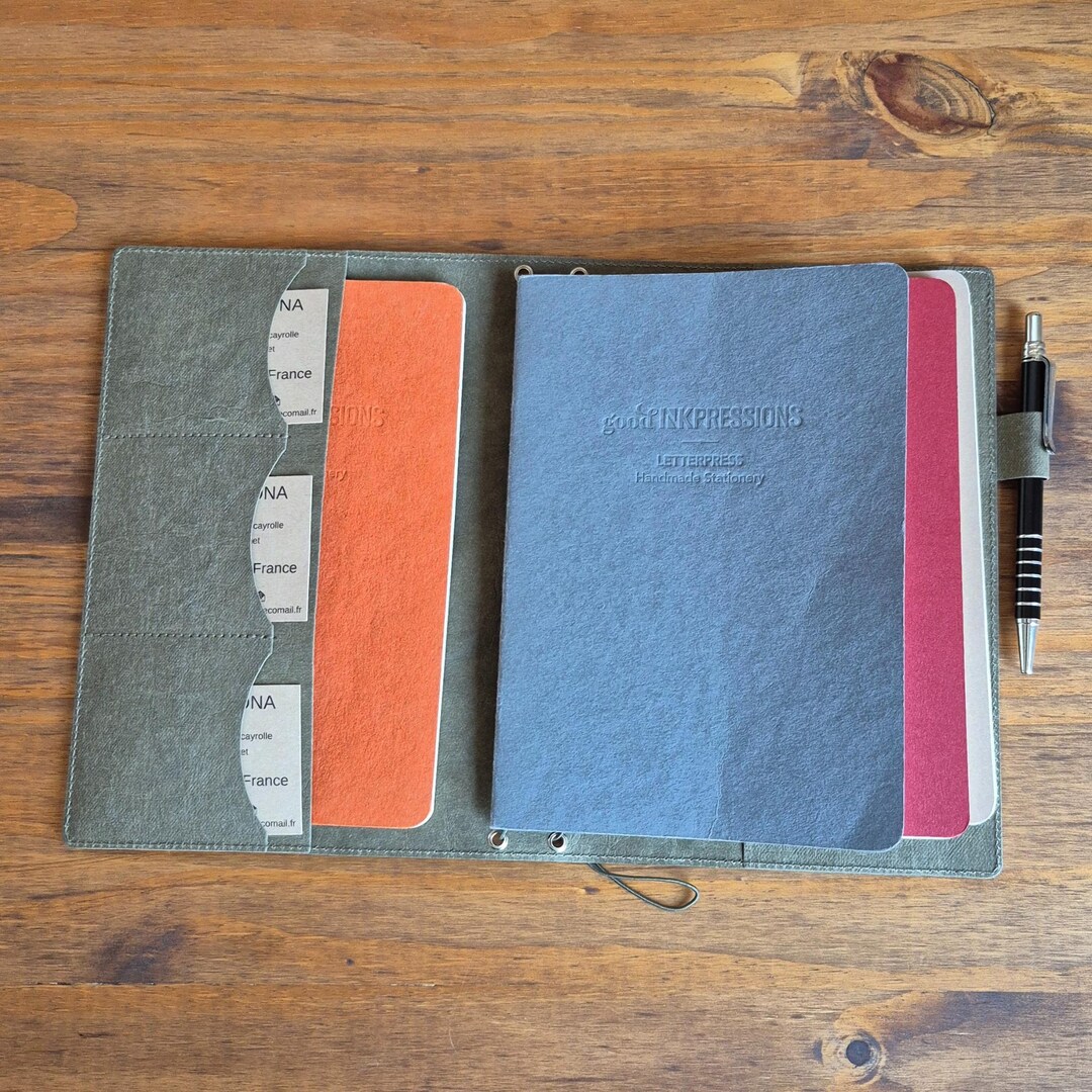 Travelers Notebook Cover, Handmade in Washable Paper, Fauxdori - Etsy