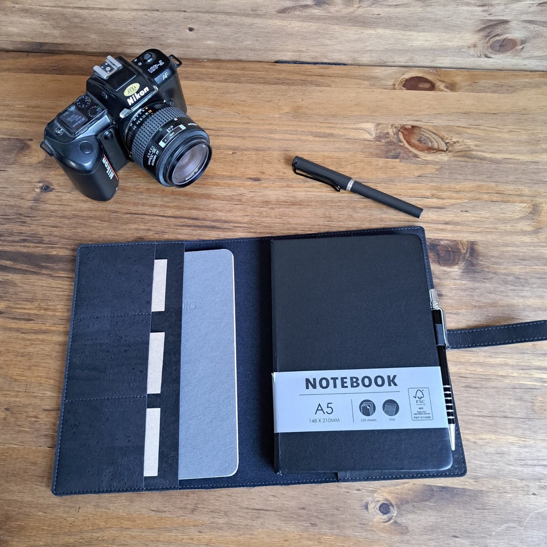 Personalized Diary Cover, Handcrafted in Cork Fabric, Several Sizes and ...