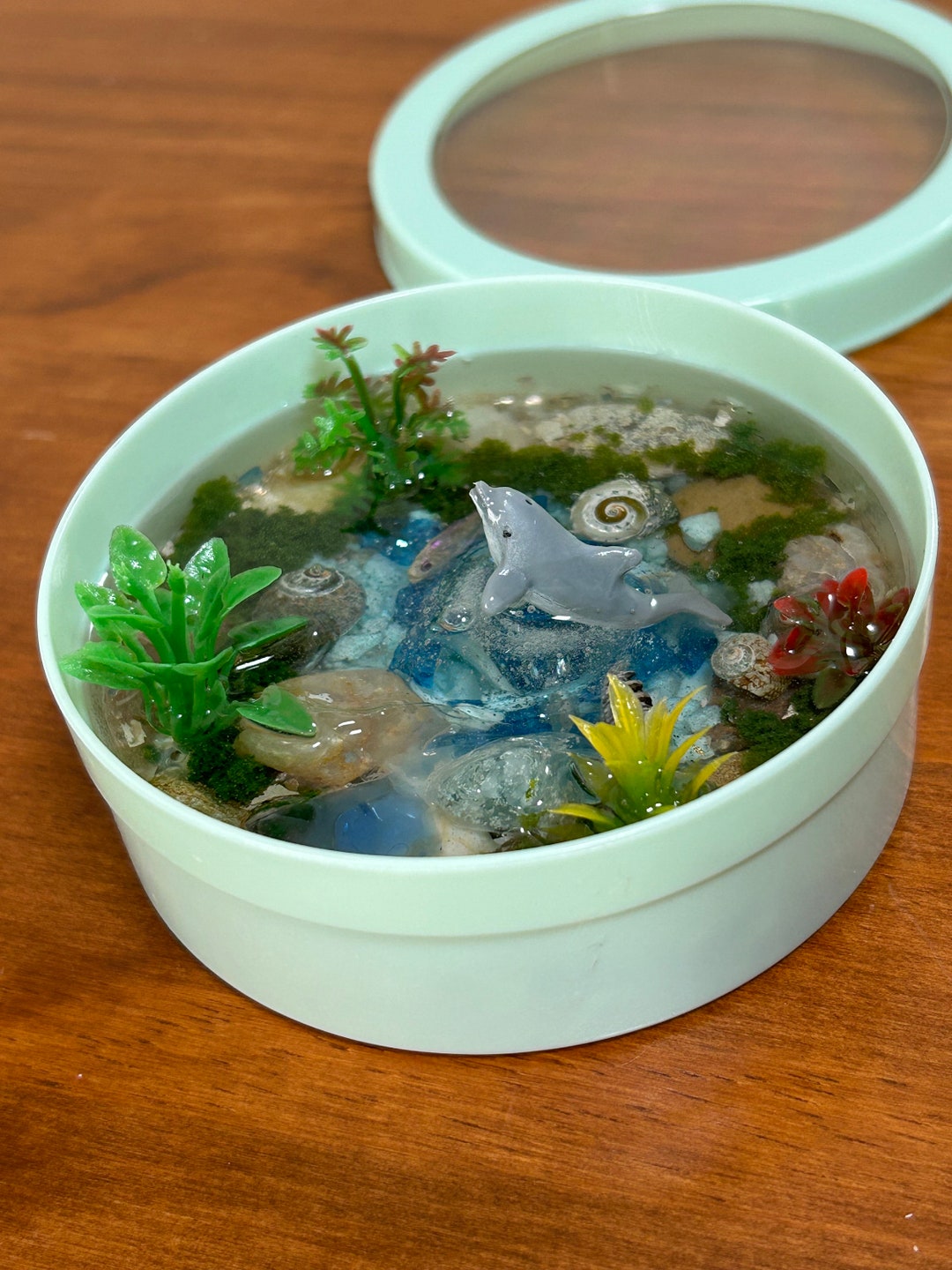 Miniature Dolphin Desktop Diorama - Etsy