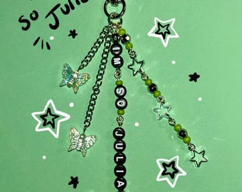 Brat Keychain Y2K Brat Summer Girly Keychains Dangle Keychain Phone ...