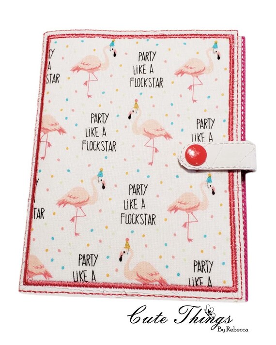 Front Applique Notebook Cover With Tab DIGITAL Embroidery - Etsy