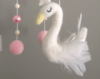 Swan Crib Mobile - Etsy
