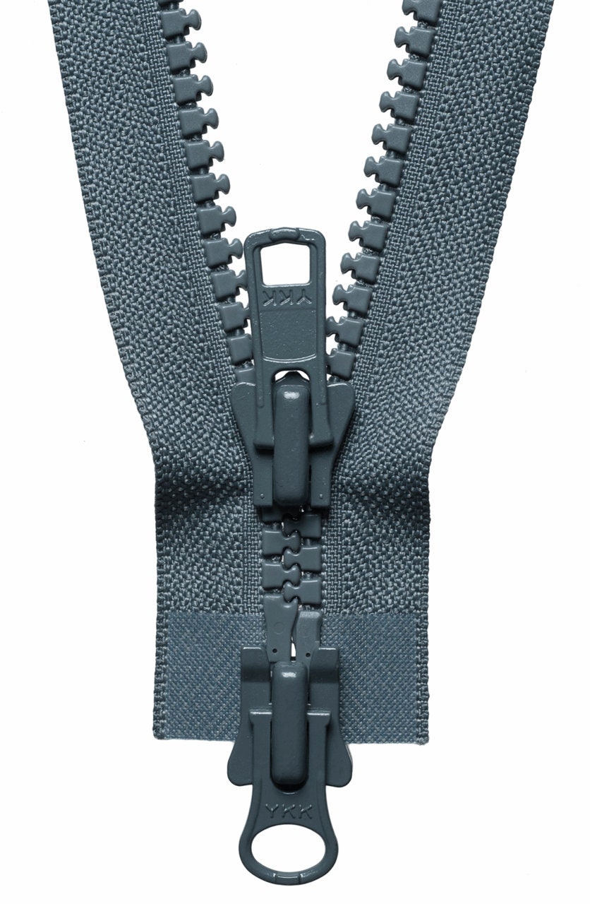YKK Two-way Open End Vislon Heavy Duty Zips / Size 8 / Coat Zips ...