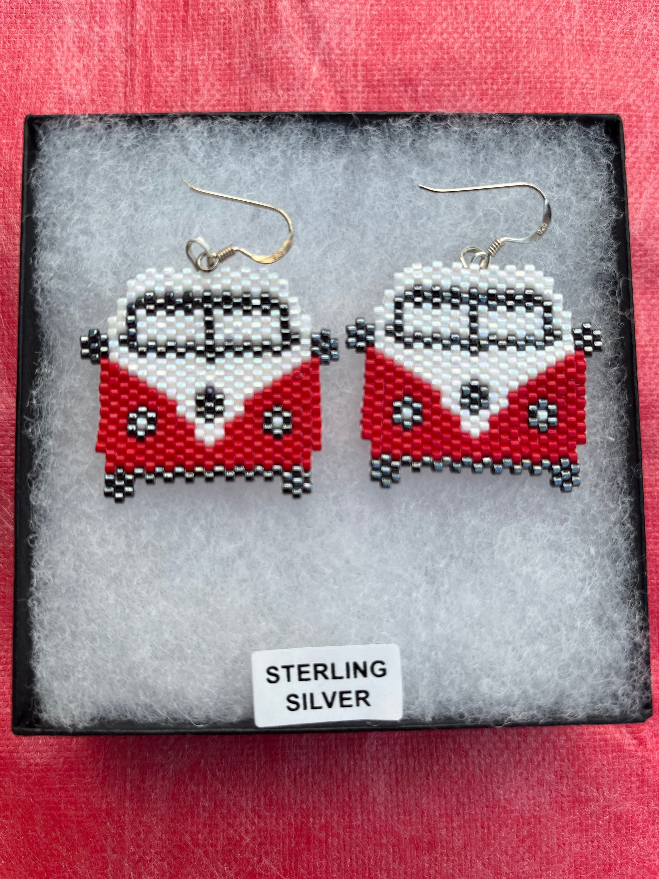 VW Camper Van Seed Bead Ear Rings - Etsy