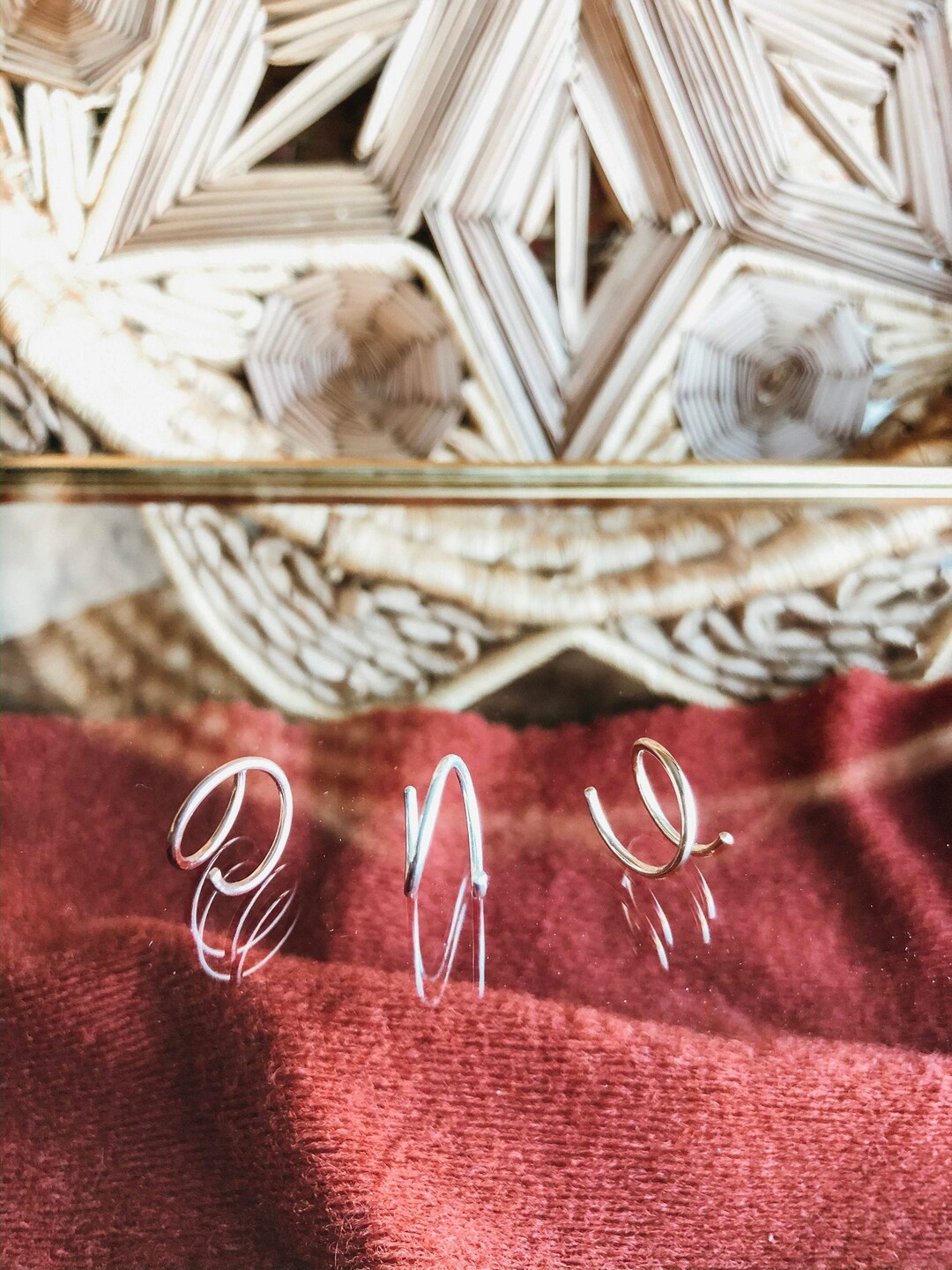 Spiral Earrings Twist Earrings Backless Earrings Minimalist - Etsy