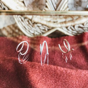 Spiral Earrings Twist Earrings Backless Earrings Minimalist - Etsy