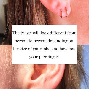 Spiral Earrings Twist Earrings Backless Earrings Minimalist - Etsy